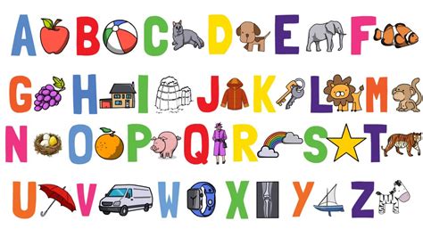 ABCD In English Learn English Alphabet A For Apple B For Ball C For Cat First Words YouTube
