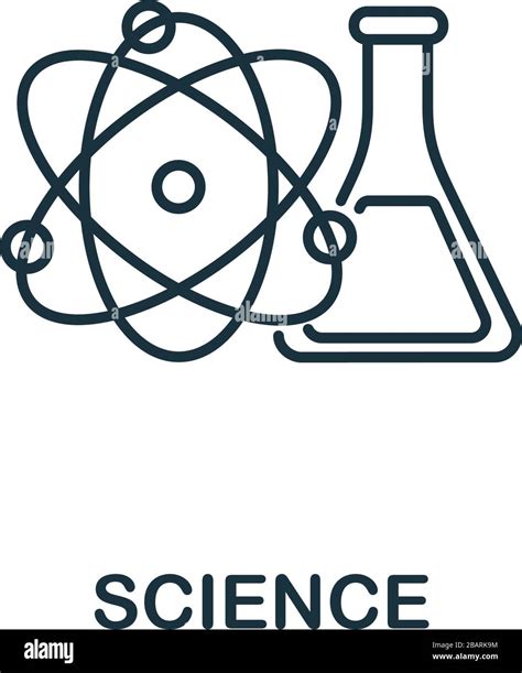 Science Icon Simple Line Element Science Symbol For Templates Web Design And Infographics