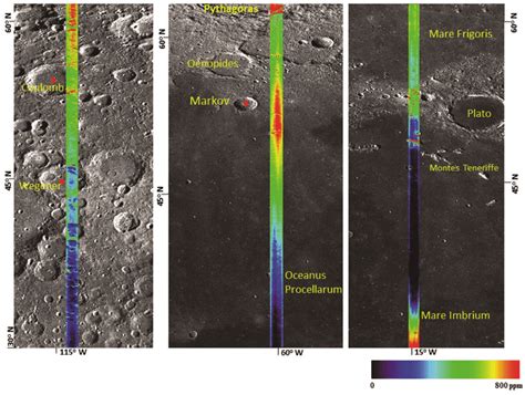 Total Hydration Maps For Thermally Corrected Ch 2 Iirs Strips Analysed