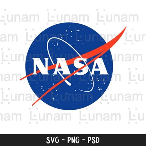 Nasa Svg Nasa Logo Svg Nasa Circle Logo 3 Color Layered Svg Etsy