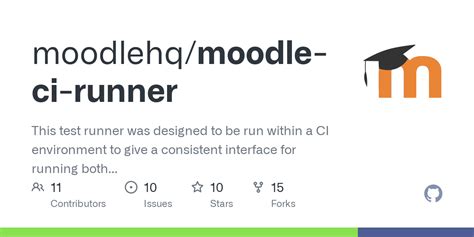 github moodlehq moodle ci runner this test runner was designed to be run within a ci