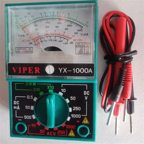 Avometer Analog Kecil Termasuk Baterai Avo Analog Multitester Analog Kecil Merk Viper Atau Yang