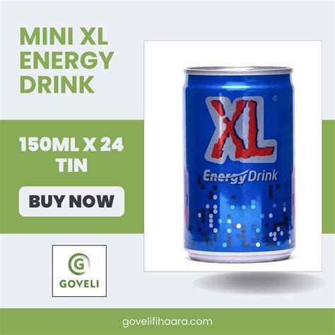 Mini Xl Energy Drink 150ml X 24 Tin Goveli Fihaara