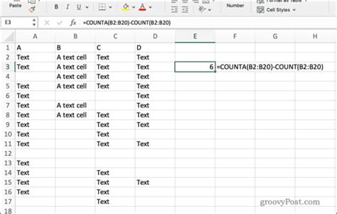 How To Count Cells With Text In Excel