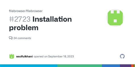 Installation Problem · Issue 2723 · Filebrowserfilebrowser · Github