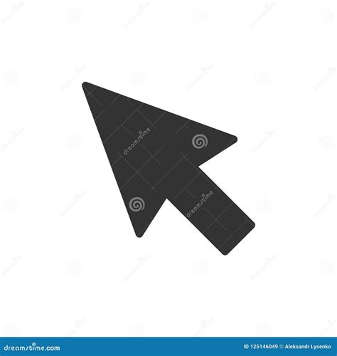 Computer Mouse Cursor Icon In Flat Style Arrow Cursor Il Coloso