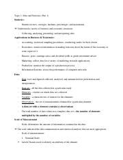 Data And Statistics P1 Docx Topic 1 Data And Statistics Part 1 Statistics Numerical Facts