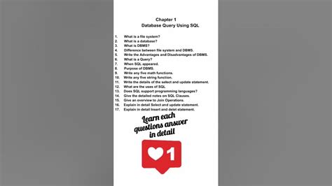 Class 12 Chapter 1 Database Query Using Sql Most Important Questions