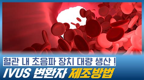 혈관 초음파 장치 Ivus 변환자 생산 공정 단순화 기술 개발 혈관 촬영술 혈관 내 초음파 네이버 Tv