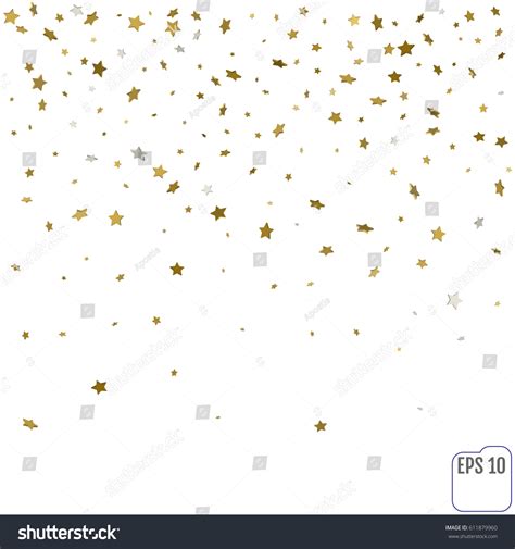 Golden Stars Falling Down Vector Stock Vector Royalty Free Shutterstock