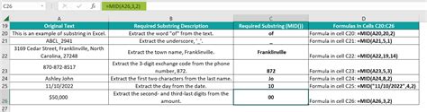 Substring In Excel Formula Function Top 3 Ways To Extract Substring