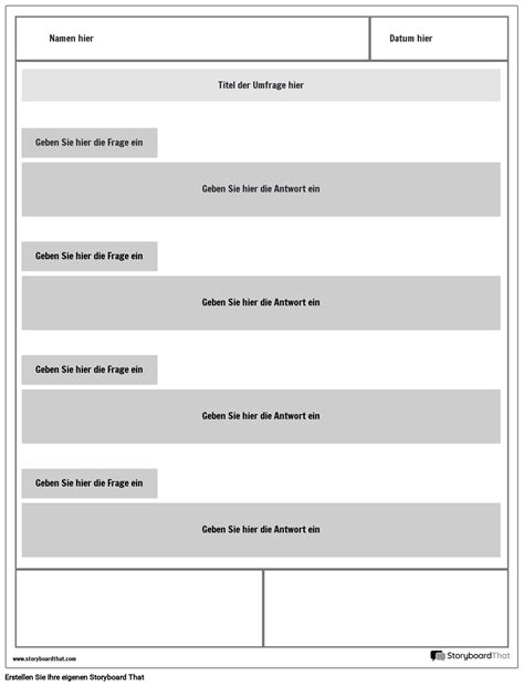 Umfragevorlagen — Survey Maker — Questionnaire Creator Storyboardthat