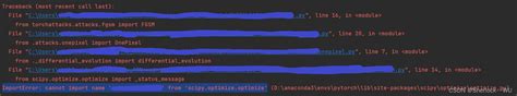 求助：importerror Cannot Import Name ‘xxx‘ From ‘scipyoptimizeoptimize‘cannot Import Name From