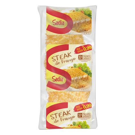 Empanado De Frango Steak Sadia Pacote 100g Gtineanupc 7891515488871
