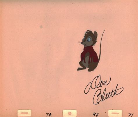 Don Bluth The Secret Of Nimh Mrs Brisby 105x125 Inch Signed Anim