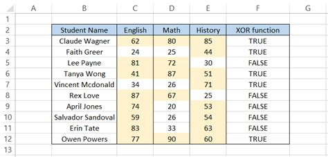 Xor Function Formula Examples How To Use Xor Function Wall Street Oasis