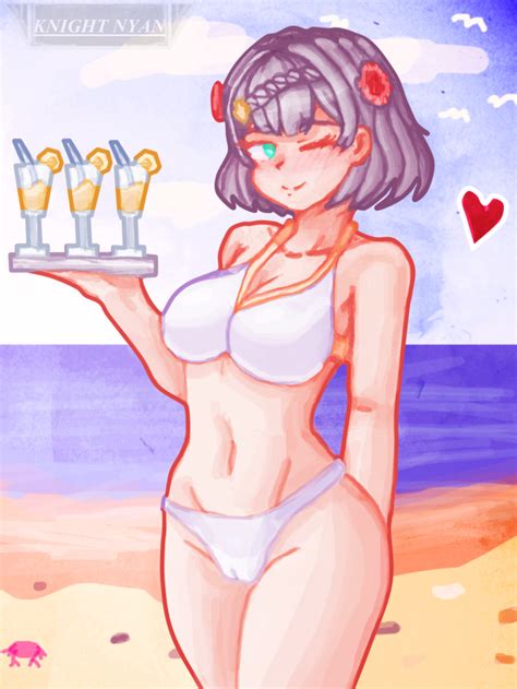 Rule 34 Genshin Impact Gray Hair Knightnyan Noelle Genshin Impact