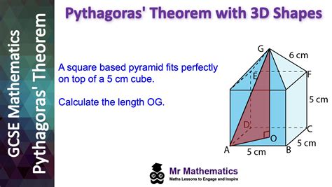 Pythagoras Theorem In 3d Shapes Mr