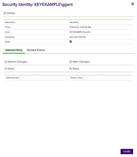 Audit Logging Specifics