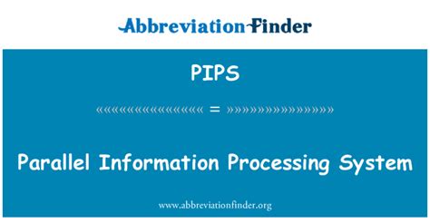 Pips Definición Sistema Informático Paralelo Parallel Information
