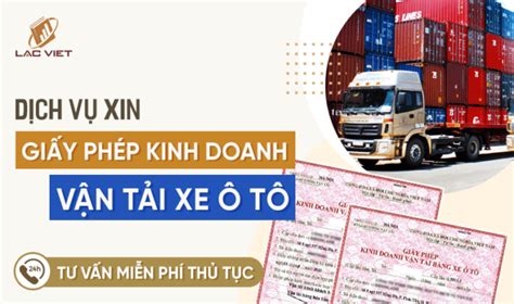 Dịch vụ xin Giấy phép kinh doanh vận tải bằng xe ô tô