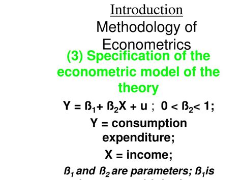 PPT Basic Econometrics PowerPoint Presentation Free Download ID