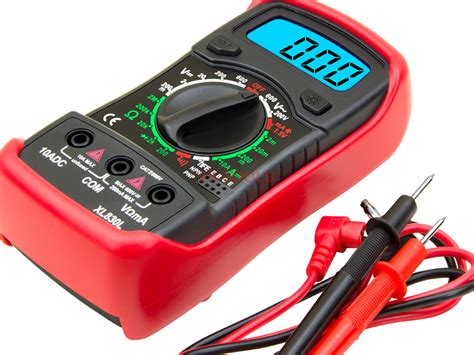 Digital LCD Multimeter Voltmeter Ohms Amps Voltage AC DC