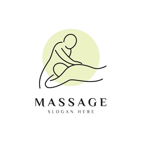Premium Vector Body Massage Logo Design Vector Icon Illustration