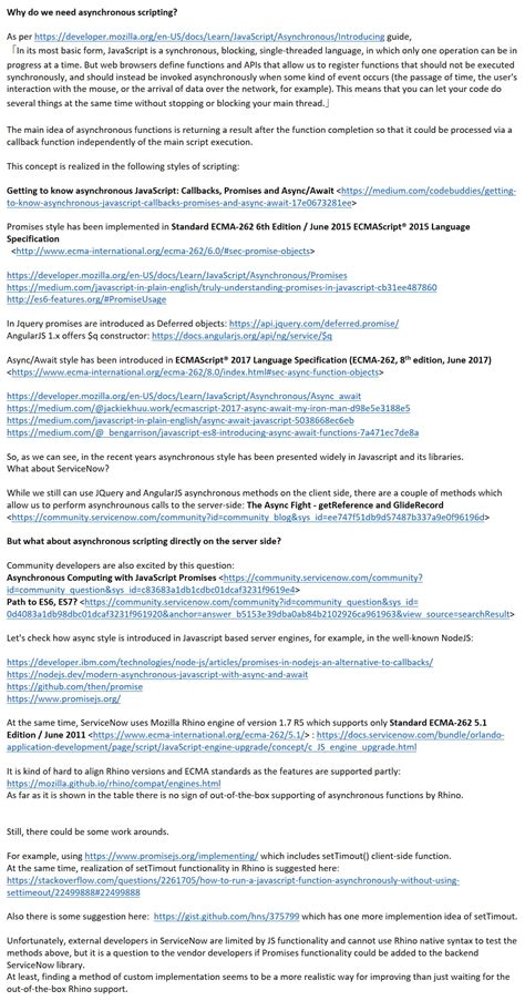 Asynchronous Scripting In Servicenow Servicenow Community