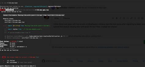 Nx Test Jest Unit Tests Are Failing To Run In Any Test That Has Been Imported From Other