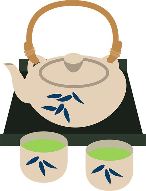 ティーポット イラスト 背景透明1