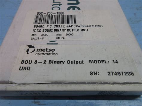 New Metso Automation Valmet Biu 82 Binary Input Module A413152 Model 14 Biu 8 2 Tk3070 1