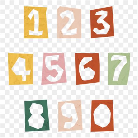 Number Font Png Paper Cut Premium Png Rawpixel
