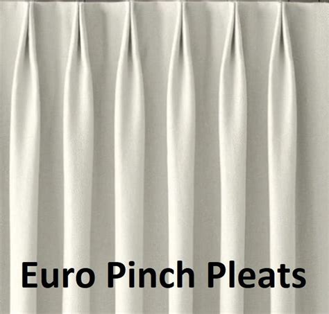 Add Pinch Pleats Top To Our Custom Made Curtains Euro Double French Triple Inverted Or