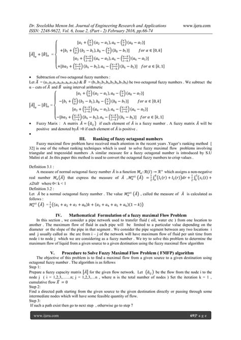 Solving Fuzzy Maximal Flow Problem Using Octagonal Fuzzy Number Pdf