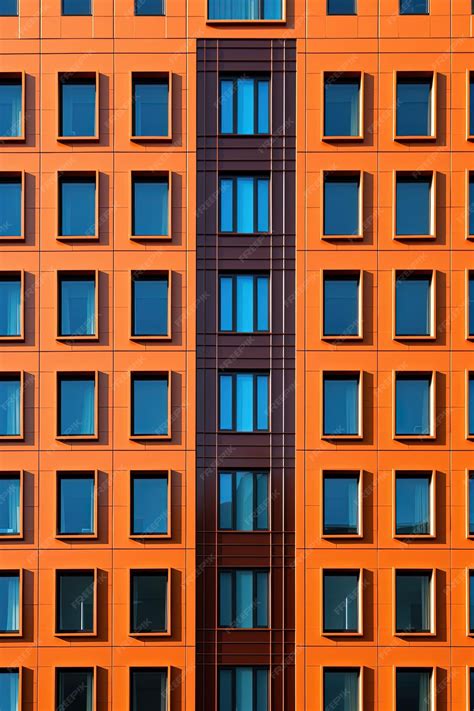 Premium Ai Image Urban Building Facade Pattern Generative Ai