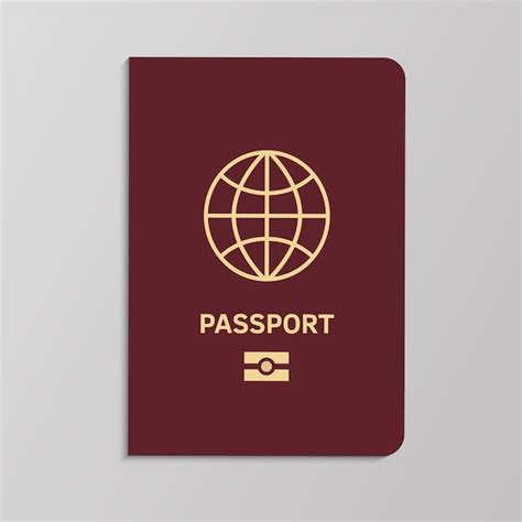 Biometric Passport Logo Biometric Passport Icon Simple Vector
