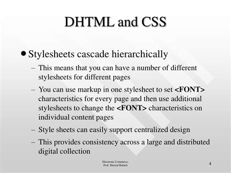 Ppt Dynamic Html And Cascading Style Sheets Css Powerpoint
