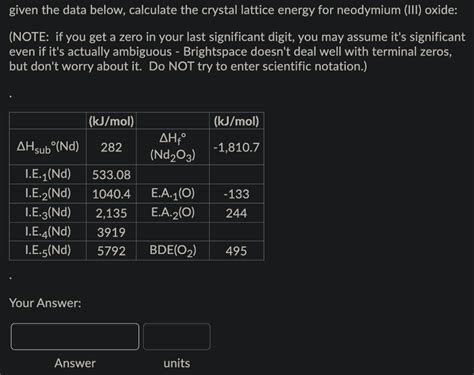 Solved Given The Data Below Calculate The Crystal Lattice Chegg