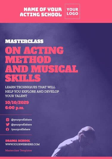 Create Masterclass Flyer Templates Online