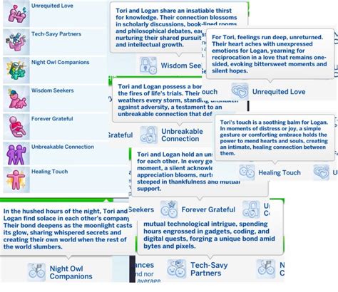 Expanded Storytelling Relationship Bits Mod 2 Maplebell Sims