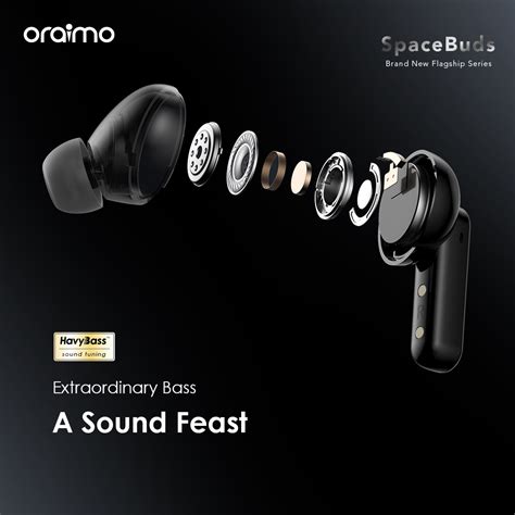 Oraimo Spacebuds 50db Anc Noise Cancelling Earbuds With Personalized
