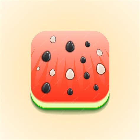 수박 음식 로고 터 기호 아이콘 프리미엄 벡터