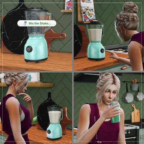 Functional Blender And Protein Shakes The Sims 4 Mods CurseForge