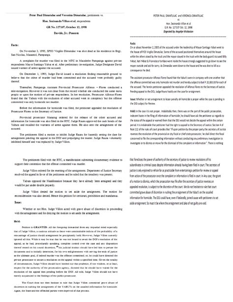 Digested 127107 Case Digest Juris Doctor Studocu