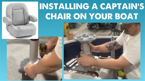 Boat Helm Chair Installation Captains Chair Youtube