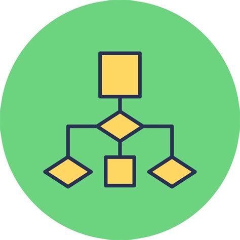 Flow Chart Vector Icon 20301230 Vector Art At Vecteezy