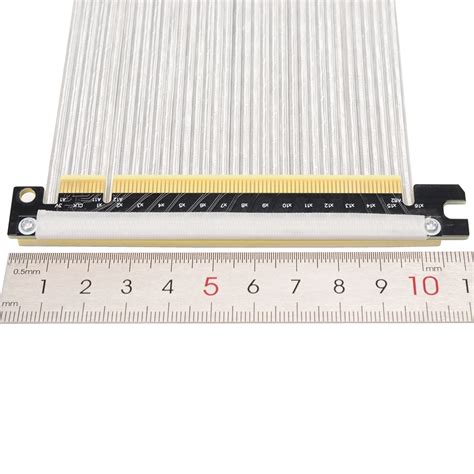 High Speed Flexible Pcie 4030 X16 Riser Cable 180 Degree Gpu