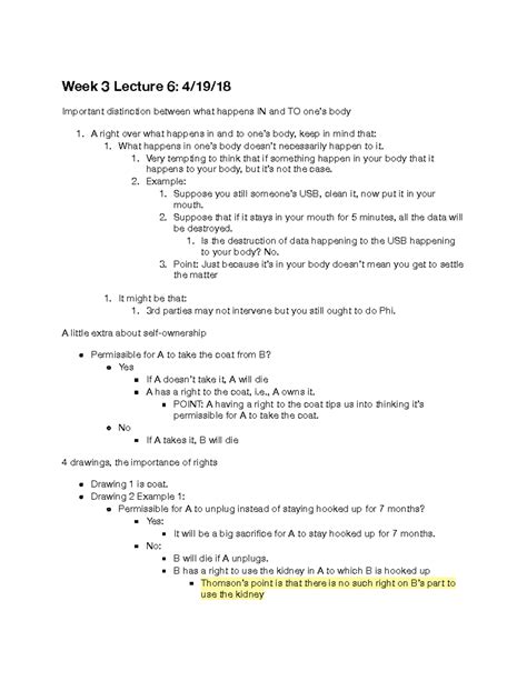 Philos 155A Week 3 Lecture 6 Notes Week 3 Lecture 6 4 19