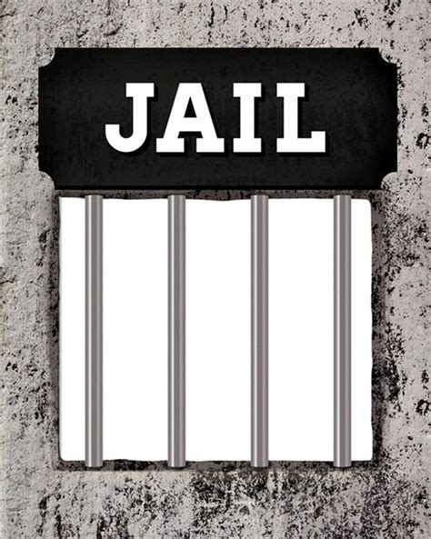 editable printable jail sign template